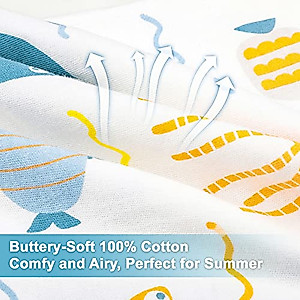 MOEMOE BABY Sleep Sack with Feet, Baby Sleeping Bag Sleeveless, Wearable Blanket Baby with Legs, Cotton Toddler Sleep Sack, 12Months - 7T