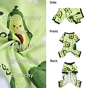 Dog Pajamas for Small Dogs Girl Boy Puppy Pjs Jammies 4 Leg Dog Clothes for Chihuahua Yorkie Summer Fall Onesies Jumpsuit Clothing for Pet Dogs Male Female