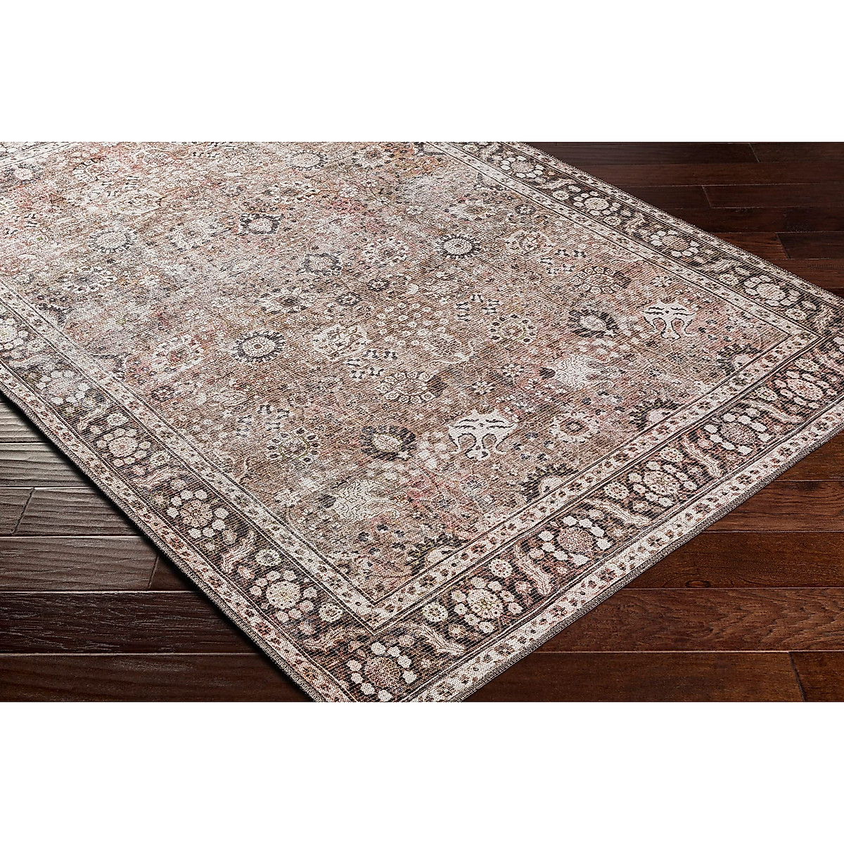Artistic Weavers Aurear Printed Oriental Area Rug, 7'10" x 10'2", Taupe/Rose