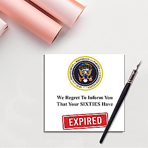 Cult Kitty Regret To Inform You - Funny 70th Birthday Card for Men - Thick, Premium Birthday Card for Women, Great 70th or Milestone Age Card with Colourful Envelope