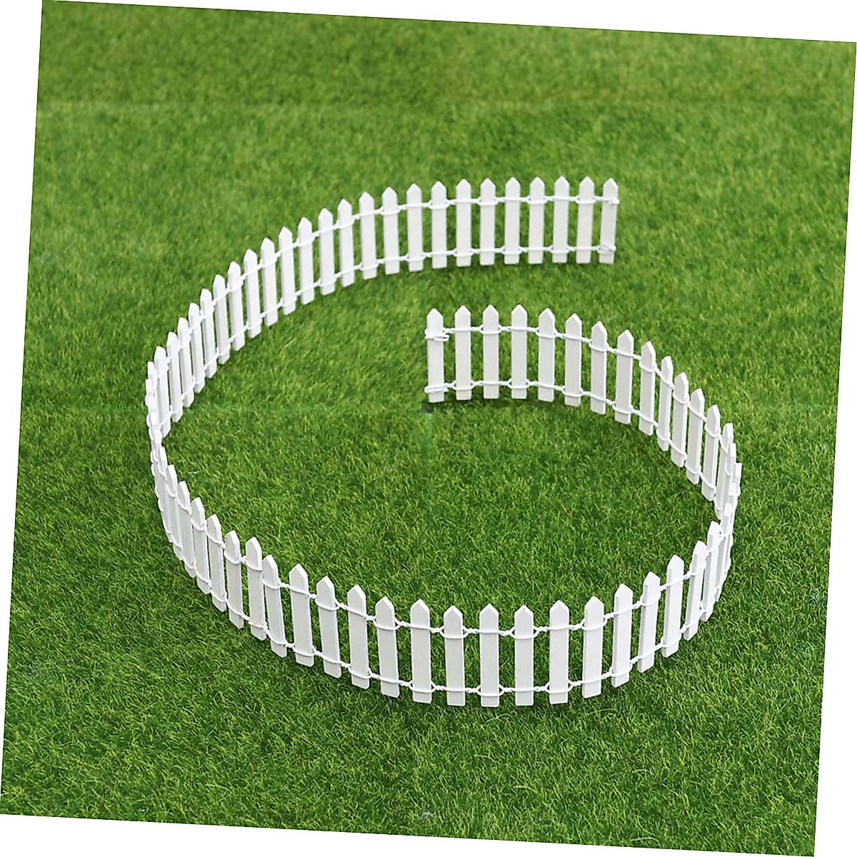 Happyyami 8 Pcs Fence Landscaping Props Mini Fence Fairy Garden Decor Terrarium Decor Glass Containers Landscape Fence Mini Wooden Fence Solid Wood Statue Toy Decorate Decorations White