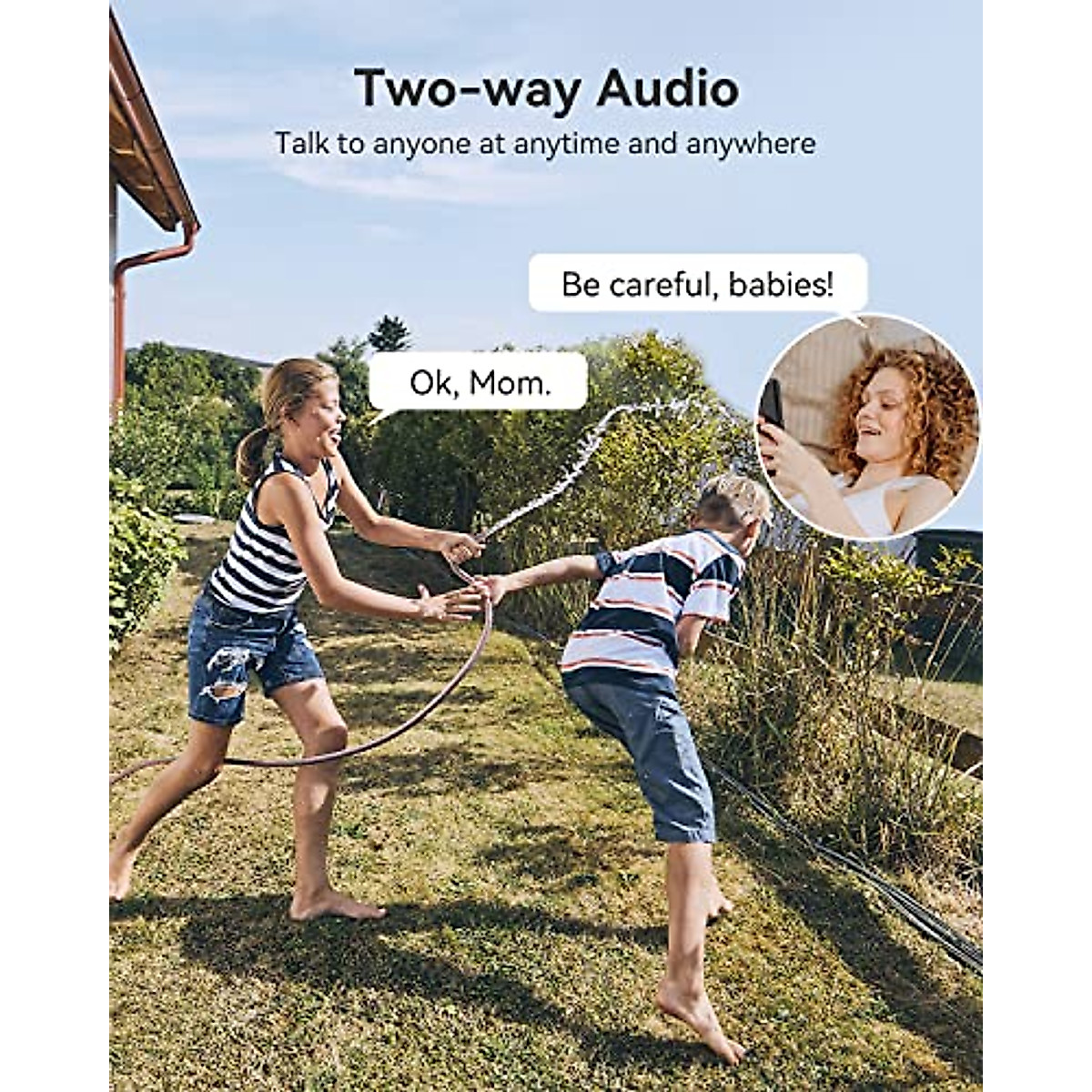 blurams Security Camera Outdoor, 3MP Outdoor Camera w/Color Night Vision, Two-Way Audio, IP66 Weatherproof and Spotlight Siren Alarm, Compatible with Alexa&Google Assistant