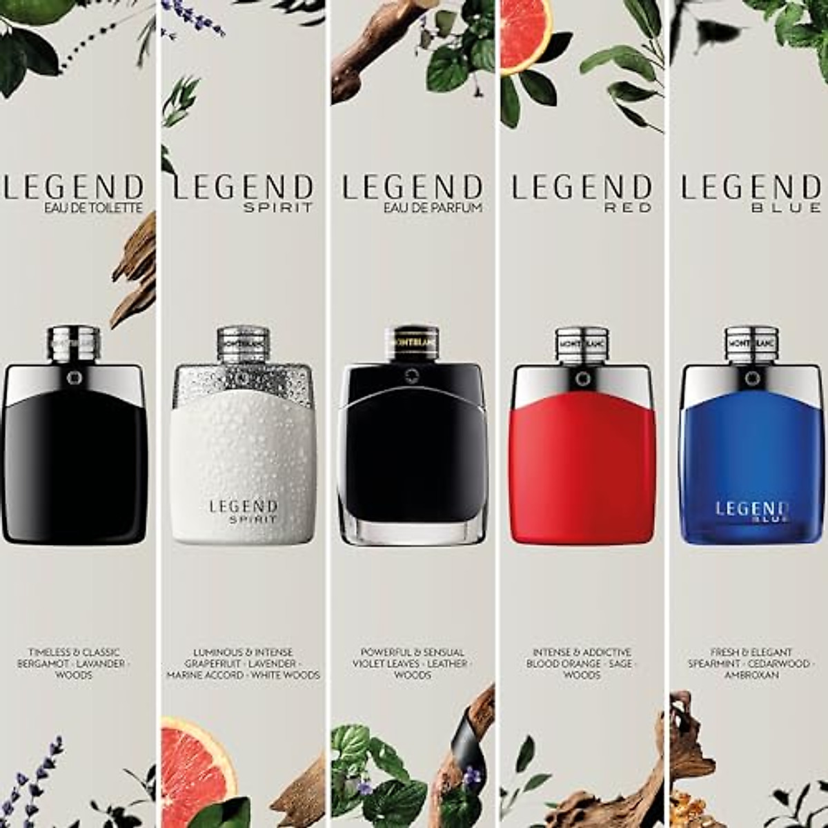 MONTBLANC Legend Eau de Toilette - Long Lasting Fragrance with notes of Bergamot, Jasmine & Sandalwood - Fresh & Fougere - 1.0 fl. oz.