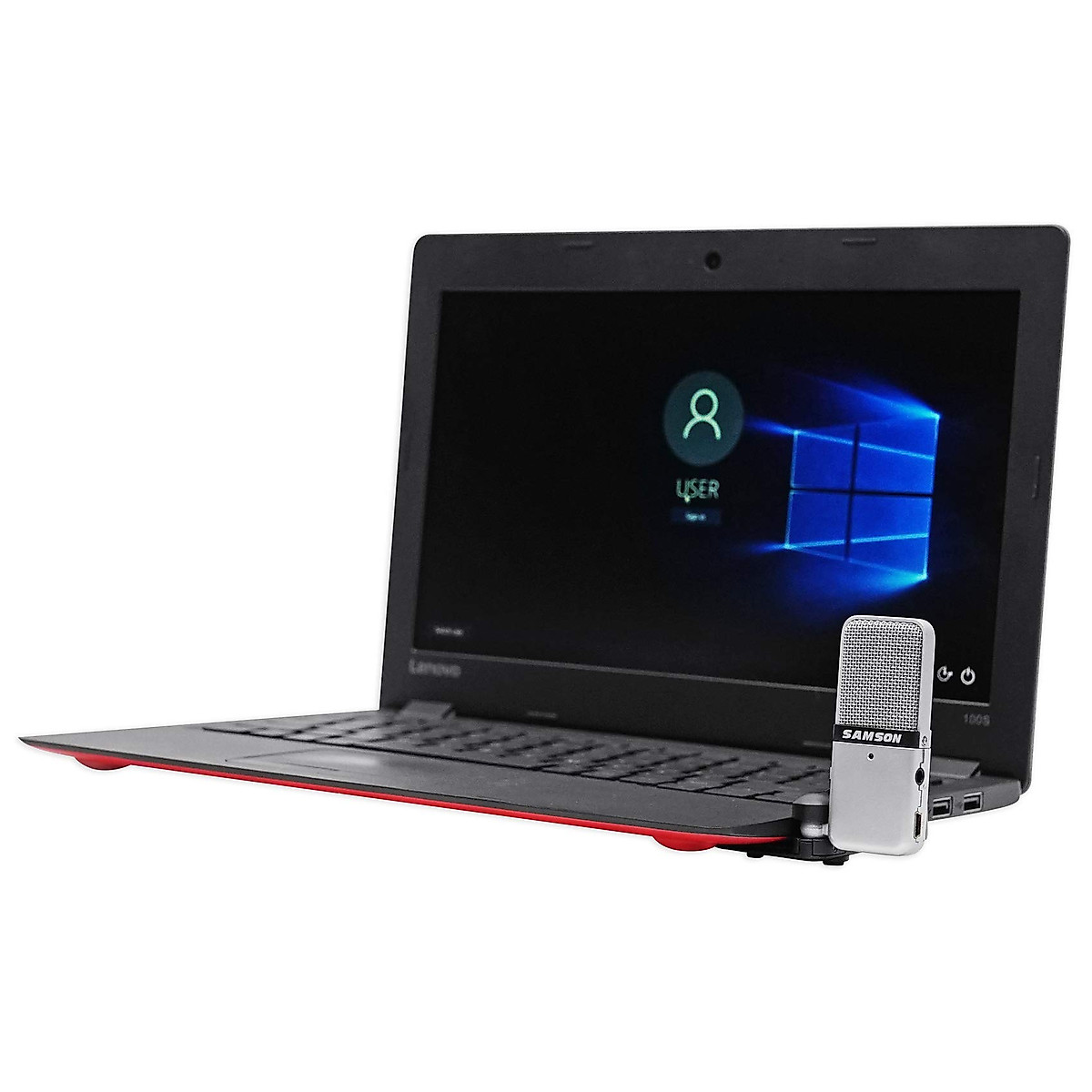 Samson GOMIC Go Mic USB Podcast Studio Recording Condenser Microphone+Clip+Case