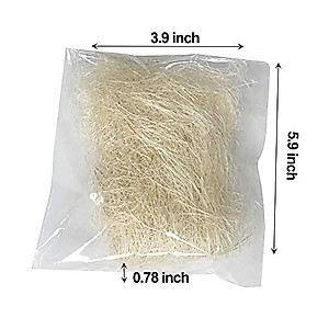kathson Bird Nesting Materials Coconut Fiber Bird Nest Bedding Material Warm and Breathable Linen Silk for Bird Small Animals (6 Pack)