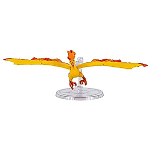 Pokémon 6" Moltres Articulated Battle Figure Toy with Display Stand - Officially Licensed - Collectible Pokemon Gift for Kids and Adults - Ages 8+
