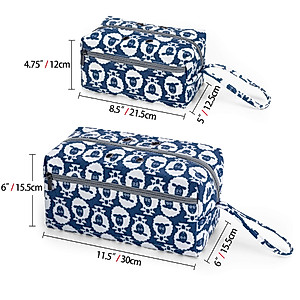 Luxja Small Yarn Storage Bag, Portable Knitting Bag for Yarn Skeins, Crochet Hooks, Knitting Needles (up to 8 Inches) and Other Small Accessories (Small, Sheep)