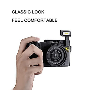 Usbinx Life Amkov-R2 Digital Camera Vlogging Camera with YouTube 30MP Full HD 2.7K Vlog 24MP Camera with Flip Screen 180° Rotation for Professional Photographer Photograph Enthusiast