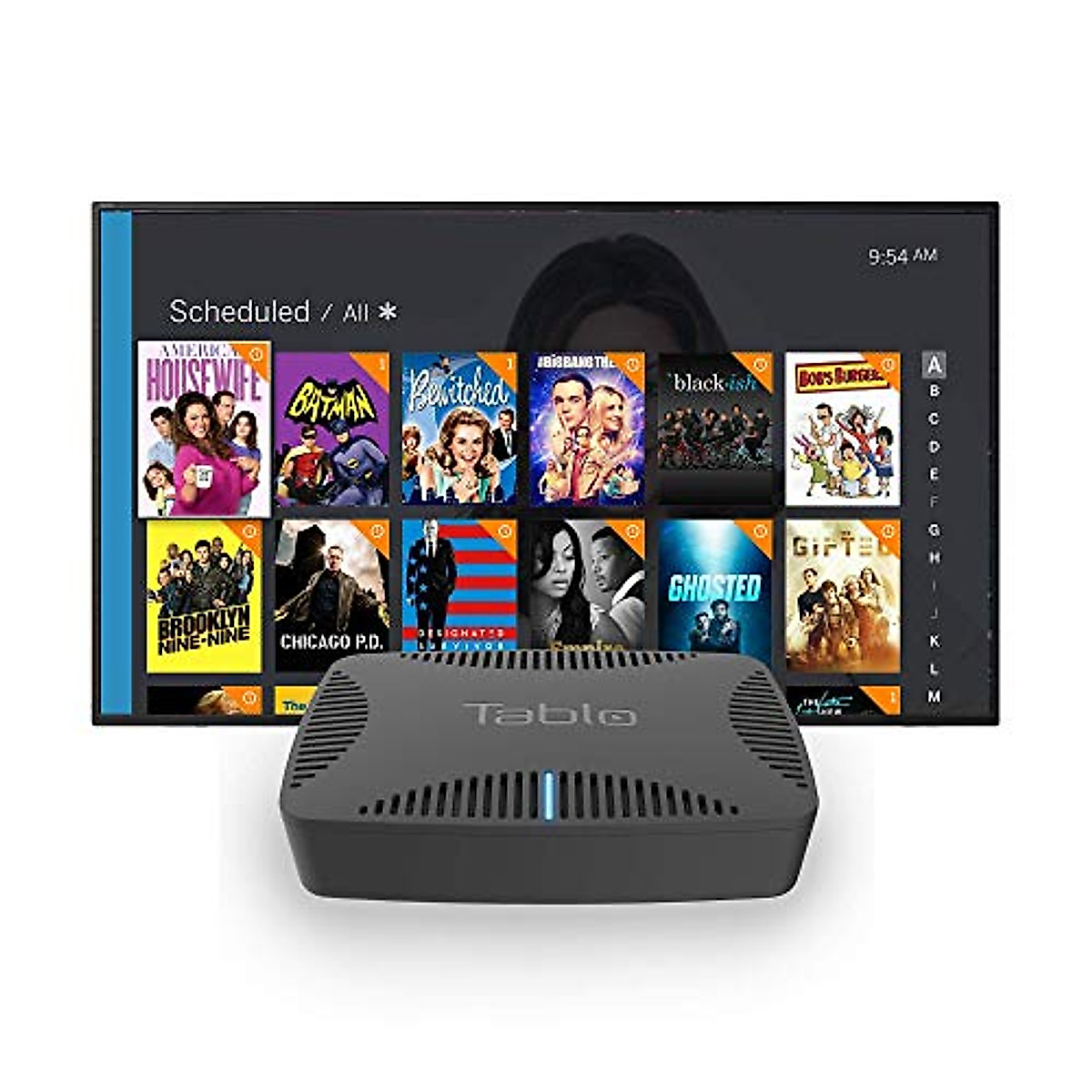 Tablo Quad Over-The-Air [OTA] Digital Video Recorder [DVR] for Cord Cutters - with WiFi, Live TV Streaming, Black