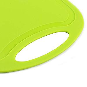 everd1487HH Nonslip Plastic Cutting Board Food Fruit Chopping Block Mat Kitchen Cook Supply with Hanging Hole Light Pink