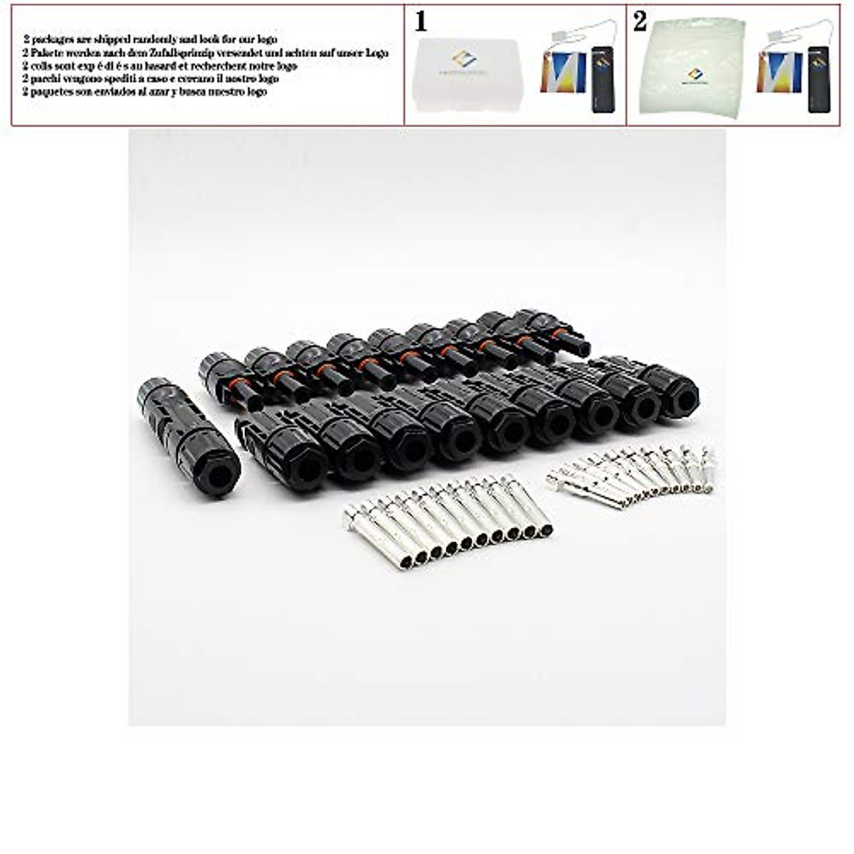 10Pairs Connector Male and Female, Solar Panel Connector 30A 1000V for PV Cable 2.5/4/6mm Solar Panel Connect