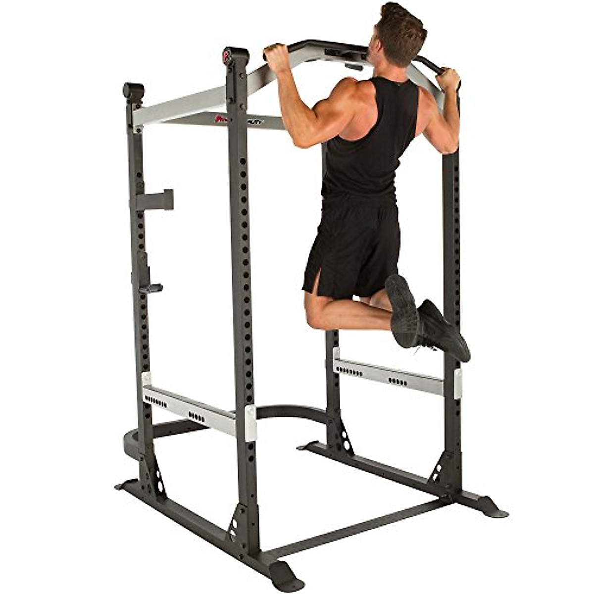 Fitness Reality X-Class Light Commercial High Capacity Olympic Power Cage, Without Lat Pull-Down Attachment, Grey