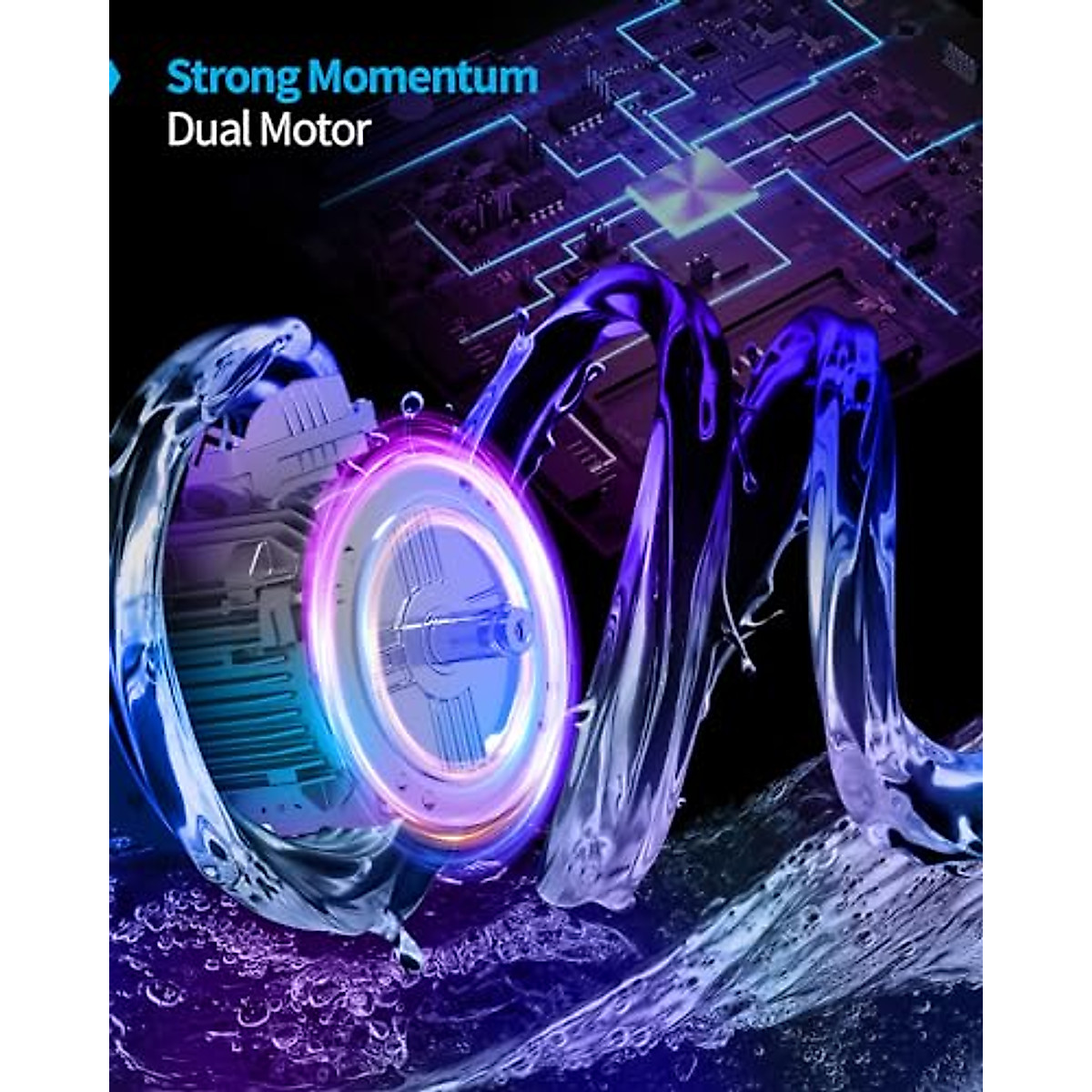 Muhub Portable Mini Washing Machine, Small Washer no dryer, 7.7lbs Semi-Automatic Compact Washer Machine, Laundry Washer for Home Apartment RV, Blue