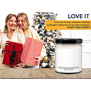 Flairy Land Vanilla Funeral Director Candle - Funeral Gifts