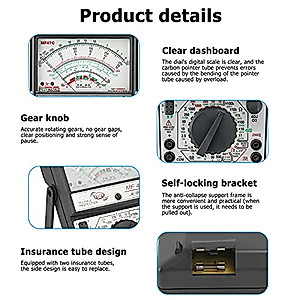 Mf47 Ac/dc Analog Multimeter, Mechanical High-Precision Anti-Burn Buzzer Full Protection Multimeter, Pointer Multimeter Tester, 27.5 * 21 * 5.4cm