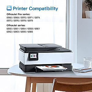 LxTek Compatible Ink Cartridge Replacement for HP 902XL 902 XL Ink Cartridge Compatible with Officejet 6978 6968 6962 6958 Printer (4 Pack)