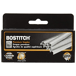 Value Pack of 6 Boxes Stanley Bostitch B8 Powercrown Premium 1/4" Staples (Stcrp21151/4)