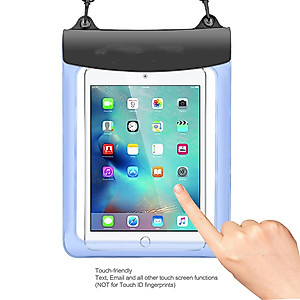 Universal 9.7-11 inch Tablet Waterproof Case Dry Bag Pouch Fit for iPad 10.2 10.9, iPad Air 10.9, iPad Pro 11, Samsung Galaxy Tab A9+, Tab S6 Lite, Microsoft Surface Dragon Touch Simbans Chiwu (Blue)
