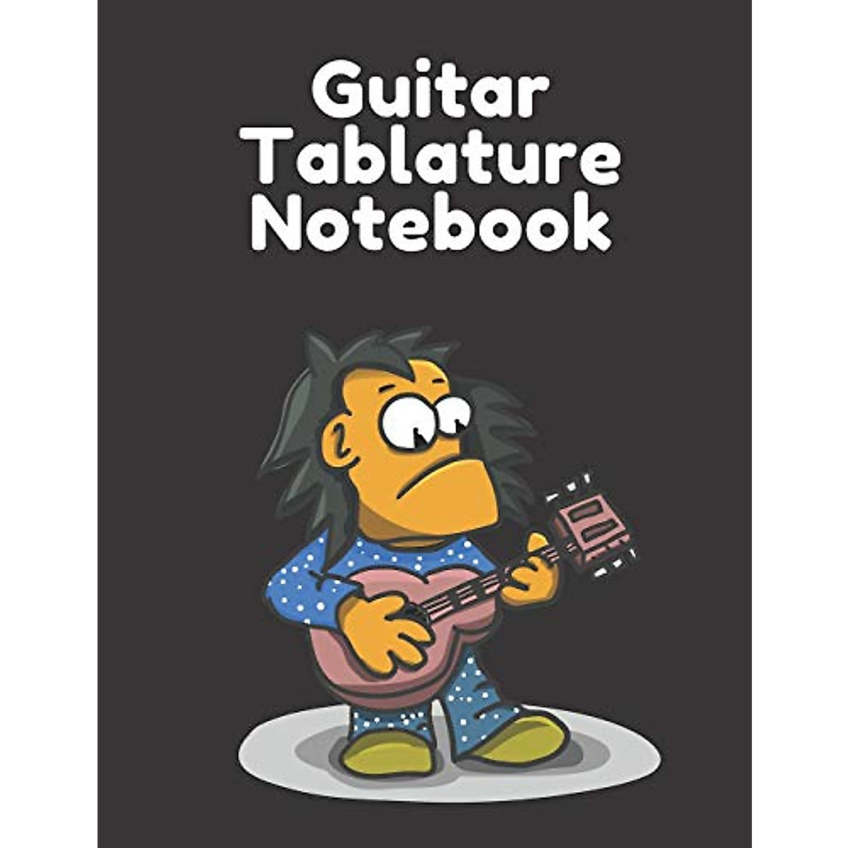 Guitar Tablature Notebook: 150 sheets of paper, 8.5 x 11 inches, 7 Blank Chord Diagrams, Seven 6-Line Staves