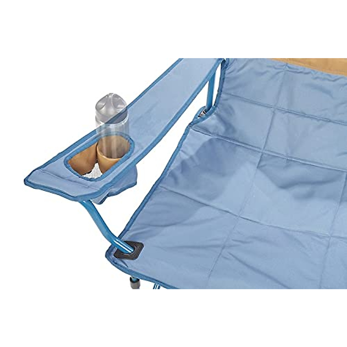 Kelty Low Loveseat with Adjustable Height Arm Rest,Cup Holders for Camping, Alloy Steel, Deep Lake