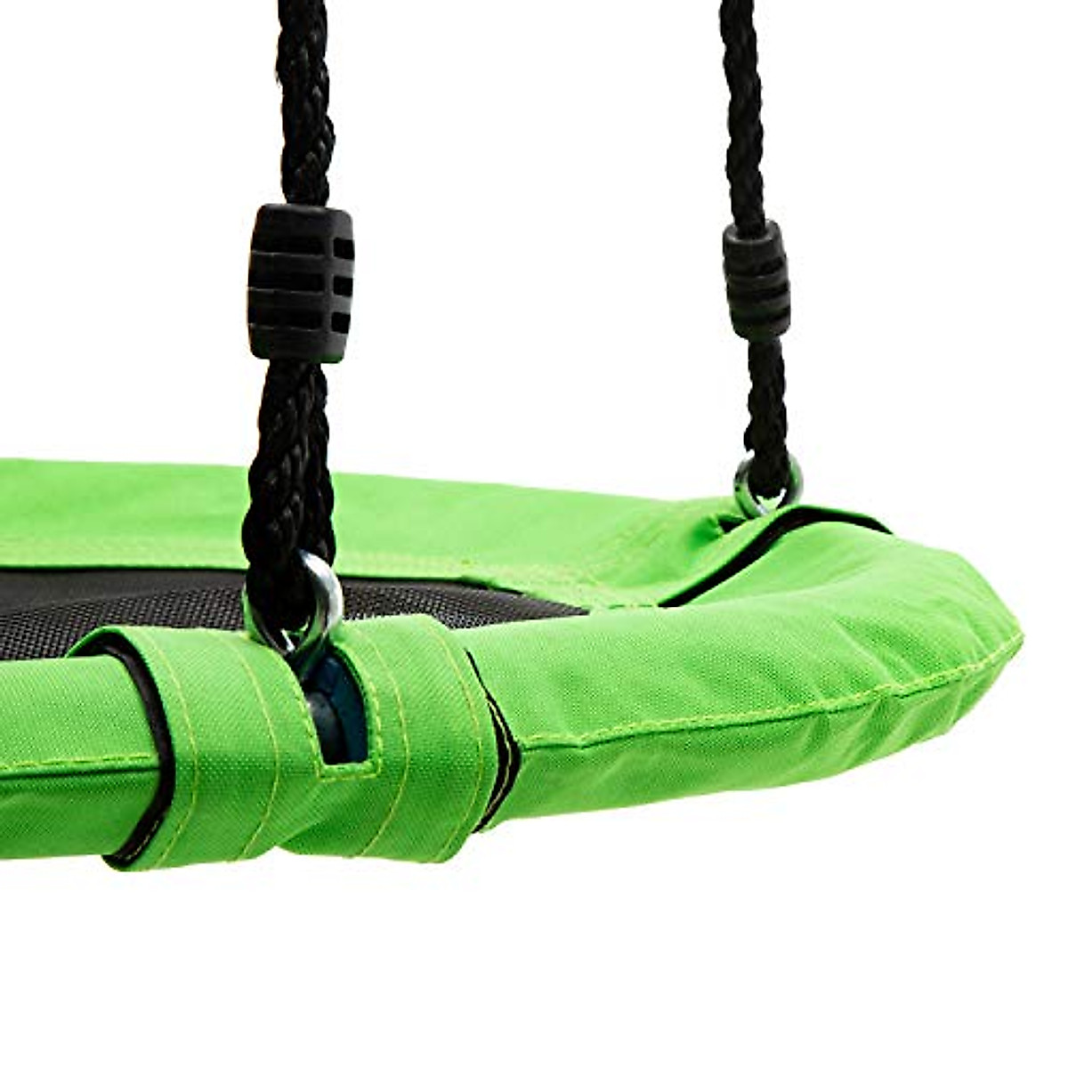 walsport 24” Saucer Swing Outdoor Swing Green 330 Pound Weight Capacity Safe and Durable Flying Seat Hanging Tree with Hanging Strap Kit for Kids Adults Child Garden Backyard