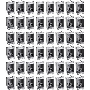 Newhouse Hardware 1-Gang PVC Old Work Electrical Outlet Box (1-pack) | 14 cu. in. Plastic Junction Box for Switches, GFCI, or Duplex Receptacle Outlet | Old Work Electrical Box for Home Improvement