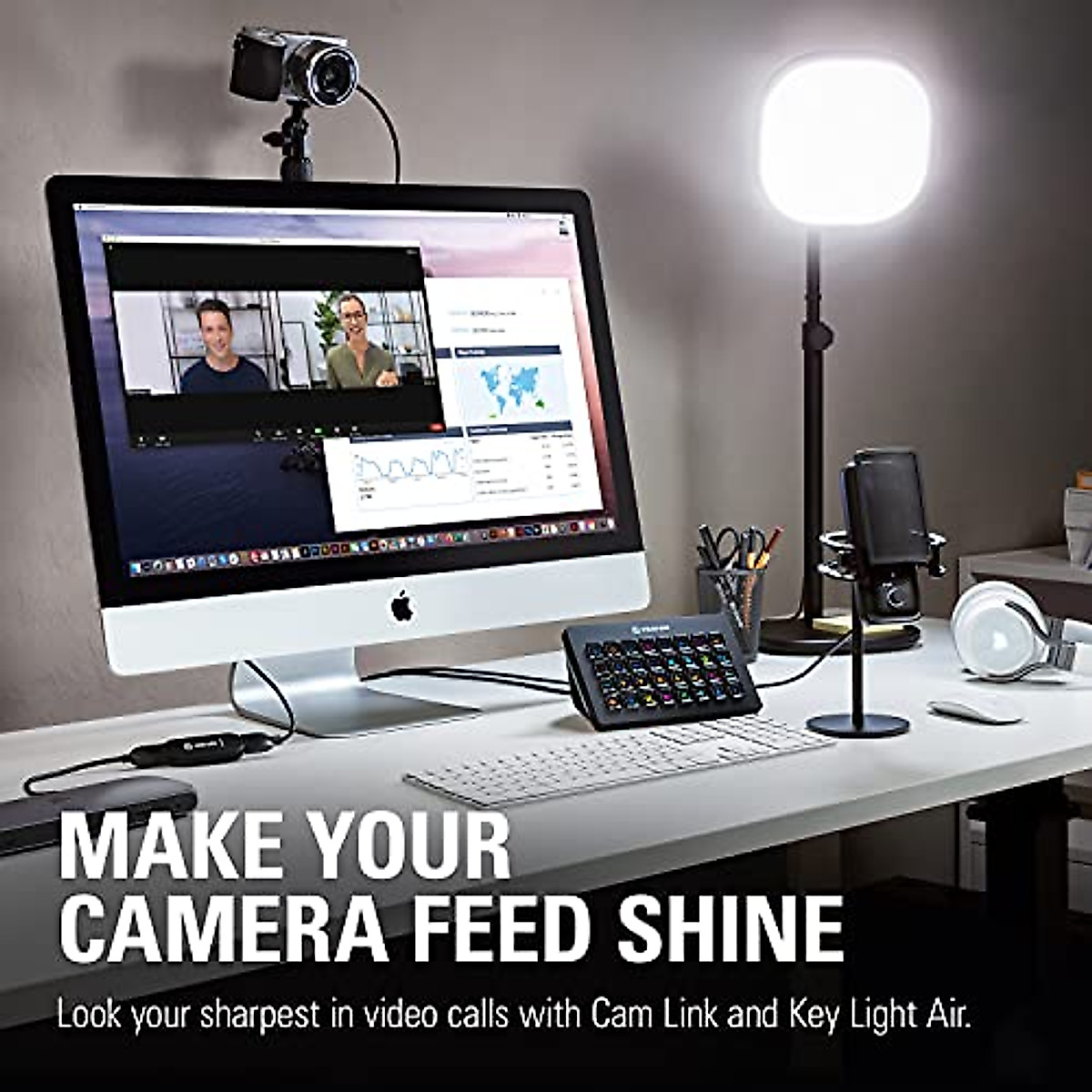 Elgato Cam Link 4K, External Camera Capture Card, Stream and Record with DSLR, Camcorder, ActionCam as Webcam in 1080p60, 4K30 for Video Conferencing, Home Office, Gaming, on OBS, Zoom, Teams, PC/Mac