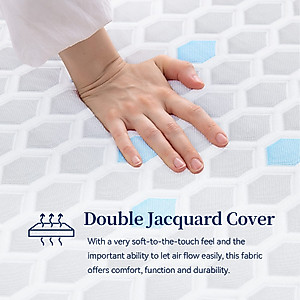 Vyfipt Queen Size Memory Foam Mattress 10 Inch Bed in a Box Bamboo Charcoal Infused Gel Foam Cooling Medium Firm Mattress - Breathable - No Box Spring Needed – Queen 10 Inch