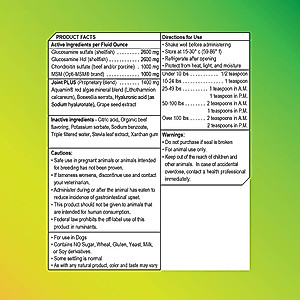 LIQUIDHEALTH 32 Oz K9 Liquid Glucosamine for Dogs Level 5000 with Glucosamine Chondroitin, Dogs MSM, Boswellia Serrata – Dog Hip and Joint Health, Dog Vitamins for Dog Joint Pain, Dog Joint Oil