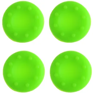 Analog Silicone Thumb Stick Grip Joystick Caps Cover for PS4 PS3 Xbox 360 Xbox One Game Controllers (4 x Green)