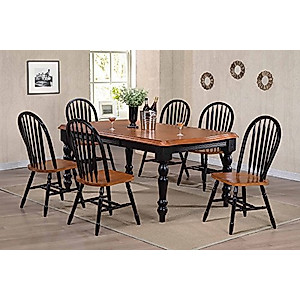 Sunset Trading Arrowback Dining Chair, 38", Antique Black/Cherry