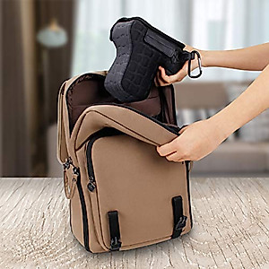 USA GEAR FlexARMOR X DSLR SLR Camera Case Sleeve with Deluxe Padded Neoprene Protection, Carabiner Clip and Accessory Storage - Compatible with Nikon D3400, Canon EOS Rebel SL2, Pentax K-70 and More