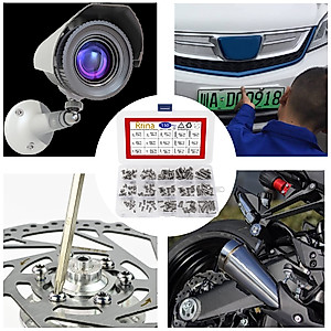 Rrina 150Pcs 304 Stainless Steel Flat Head Torx Security Machine Screws Tamper Resistant Screw Assortment Set, M3 M4 M5 with 3 Wrench(T10 T20 T25)