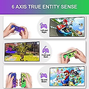 Joycon Controller for Switch,Wireless Game Switch Controller Support Motion Control/Dual Vibration（PB）
