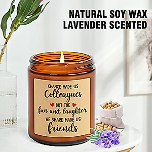 Coworker Leaving Gifts - Chance Made Us Colleagues - Friendship Gifts for Female Friends, Birthday Gifts for Coworkers - Going Away, Goodbye, Farewell Gifts (Brown)