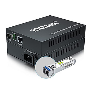 1.25G Media Converter, SFP Slot, Power Inside, with a 1.25G SFP Module, 20km