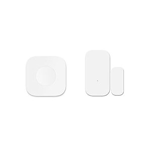 Aqara Door and Window Sensor Plus Aqara Wireless Mini Switch, Requires AQARA HUB, Zigbee Connection, for Remote Monitoring, Alarm System and Smart Home Automation