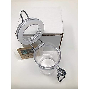 Friendswood Mercantile, Small Acrylic Pipe Tobacco Humidor Jar with Boveda 69 2-Way Humidity System 2 oz Capacity