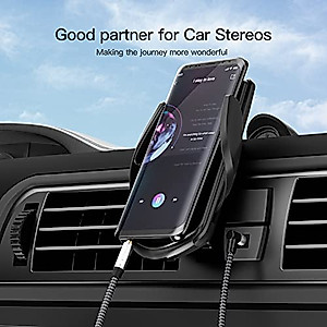 Nanxudyj aux Cord, 3.5mm Stereo Audio Cable 1ft, 90 Degree Short Aux Cable Aux 3.5mm Male to Male Right Angle TRS Cable Compatible for Headphone,Tablets, Speakers, 24K Gold Plated