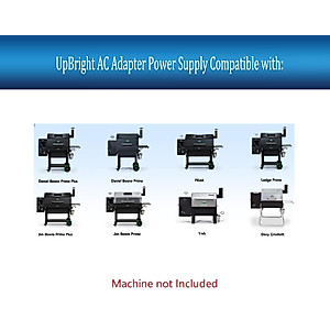 UpBright 12V 10A Cigaretee Lighter Plug AC/DC Power Converter Adapter Compatible with GMG Green Mountain Grills DB/JB Davy Crockett P-1001 P-1012 GMG-ADP10A P-1266 P-1283 P-1295 P-1235 Power Supply