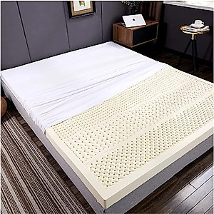 Natural Latex Mattress Topper - Medium Firmness - Latex Mattress,Breathable and Comfortable,Durable and Not Easy to Collapse,3in,150x200cm(59x79in)