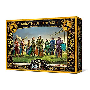 CMON A Song of Ice and Fire Tabletop Miniatures Game Baratheon Heroes 4 Box Set - Unite Legendary Heroes for Conquest! Strategy Game for Adults, Ages 14+, 2+ Players, 45-60 Minute Playtime, CMON