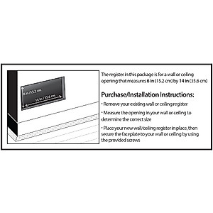 Decor Grates AJL614W-RB Oriental Wall Register, 6x14 Inches, Rubbed Bronze Finish