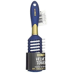 Conair Velvet Touch Vent Brush, Assorted Colors (Pack of 2)