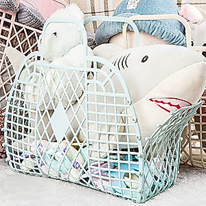 Piliwl Portable Shower Caddy Baskets with Handles,Portable shower caddy Tote,For Bathroom,Pantry,Kitchen,Dorm Room,Garage,Camp (Red)