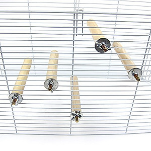 Alfie Pet - Joseph Natural Wood Perch 5-Piece Set for Birds - Size: Medium