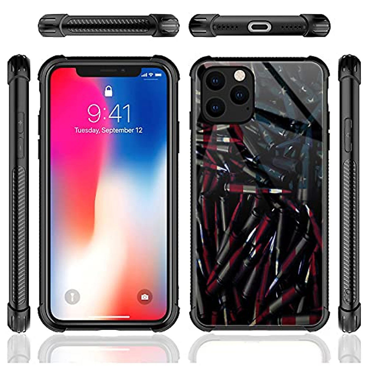 ZHEGAILIAN Case Compatible with iPhone 13 Pro Max,Machinery Flag Case for iPhone 13 Pro Max Case for Boy,Organic Glass [Anti-Scratch] Pattern Design Case for iPhone 13 Pro Max 6.7-inch