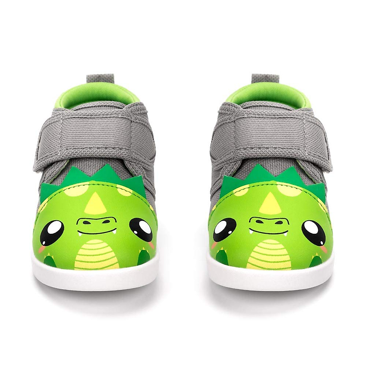 ikiki Squeaky Shoes for Toddlers/Little Kids (Fierce Dragon, Green, Size 8)