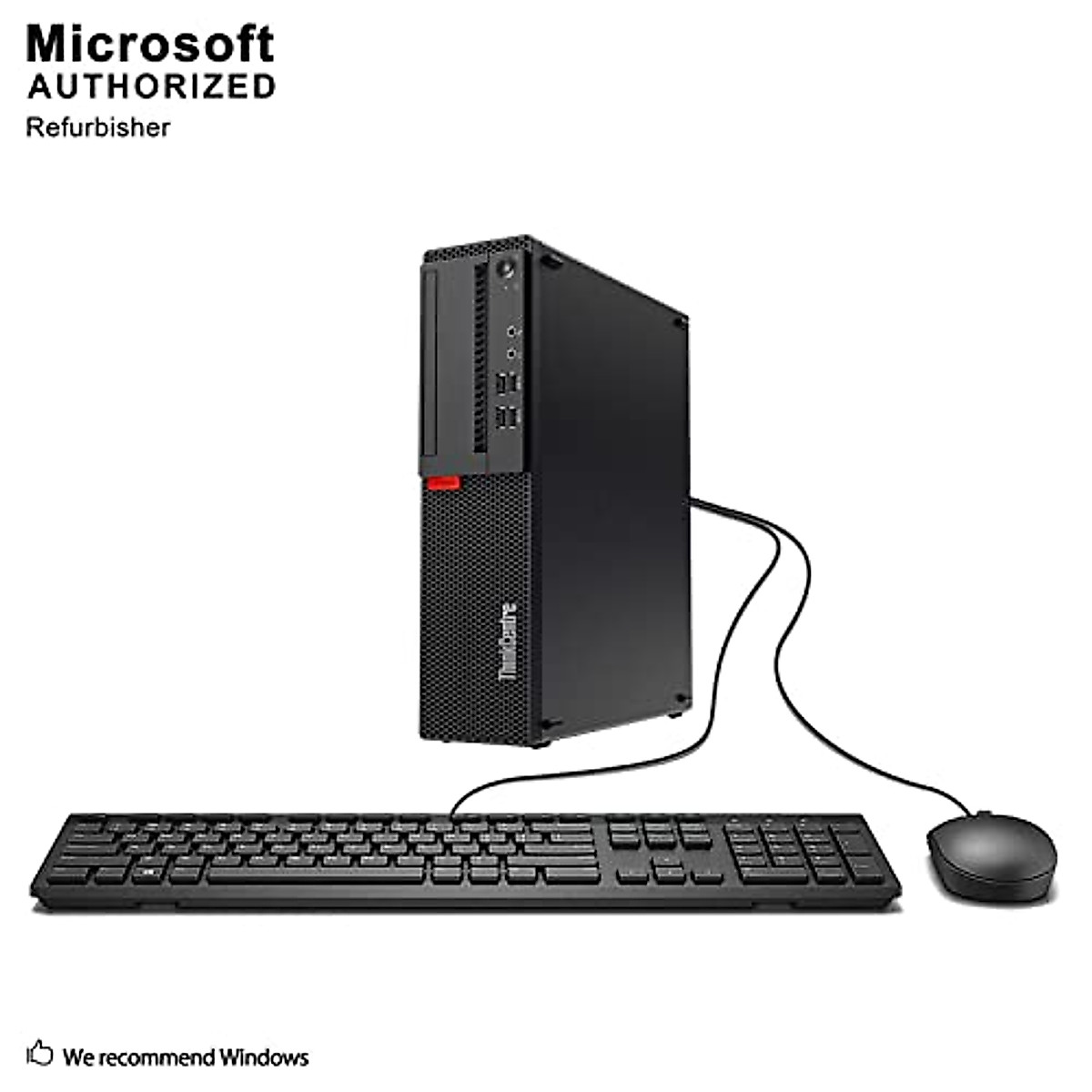 Lenovo ThinkCentre M910S SFF Desktop Computer with Intel Core i5-6500 up to 3.6GHz, (8GB RAM, 512GB SSD), WiFi, Bluetooth, Keyboard and Mouse, Windows 10 Pro (Renewed)
