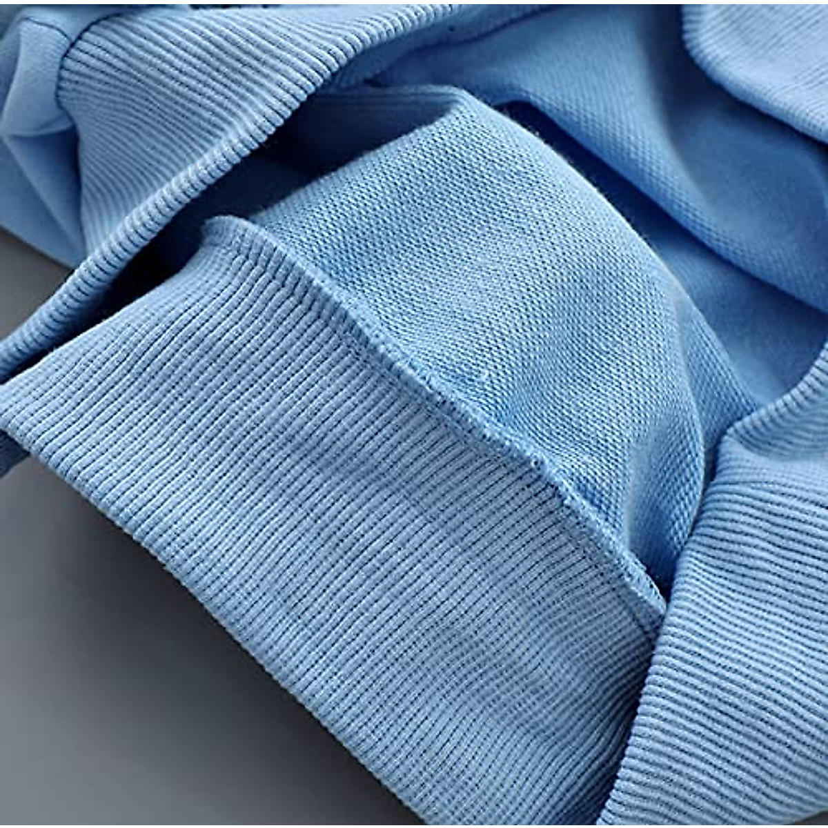 Infant Toddler Baby Boy Girl Sweatshirt Pullover Hooded Pocket Warm Casual Cold Weather Sweatshirt Newborn Sweatshirts Blue